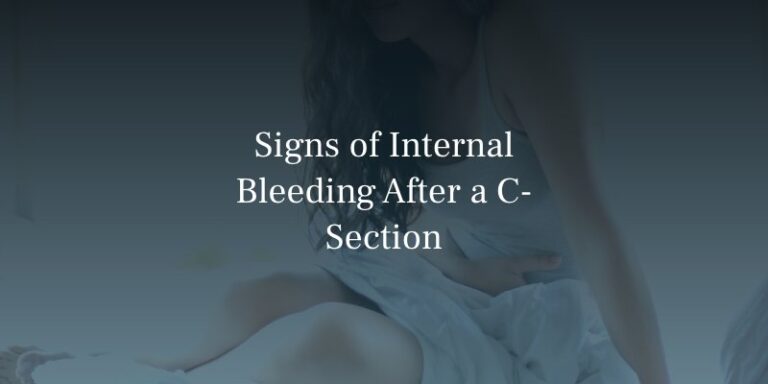 What Are Common Signs of Internal Bleeding After a C-Section?
